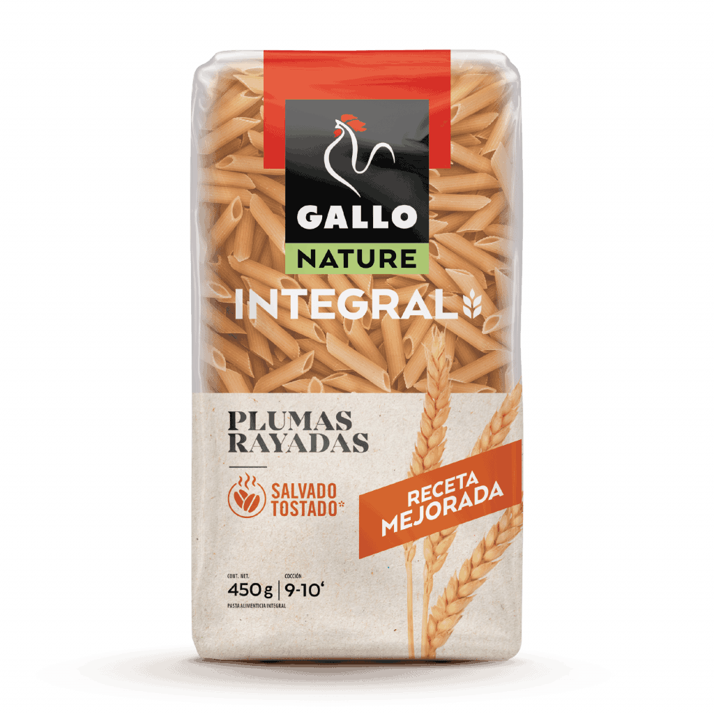 Plumas Rayadas integrales - Pastas Gallo : Pastas Gallo