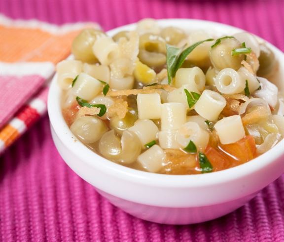 Pistones con guisantes, zanahoria y orégano - Pastas Gallo : Pastas Gallo