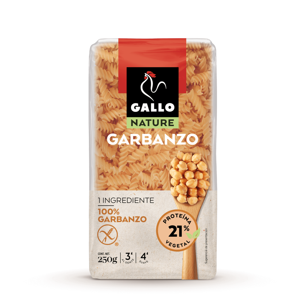 Hélices 100% garbanzo - Pastas Gallo : Pastas Gallo