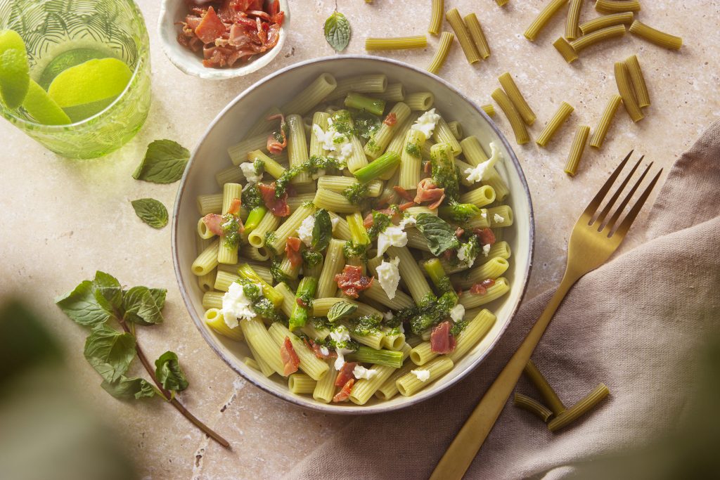 PEA PASTA with ham and fresh mint - Pastas Gallo : Pastas Gallo