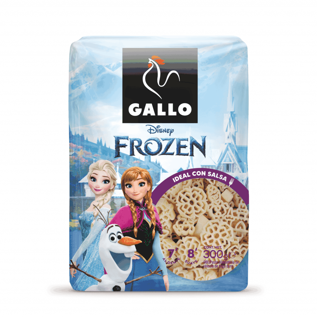 Pasta Gallo con forma de Frozen de Disney | Pastas Gallo